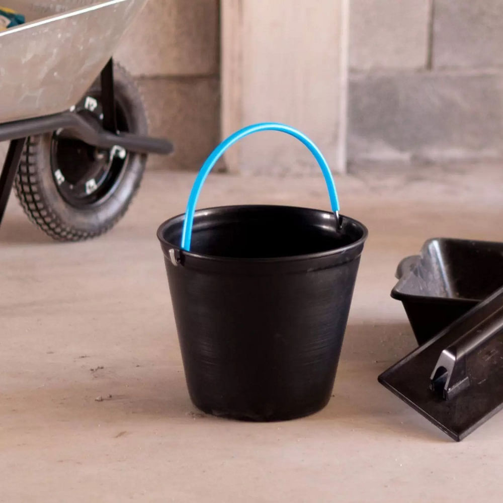 Balde Multiuso 12 Litros Preto Astra - Construcasa Bordignon