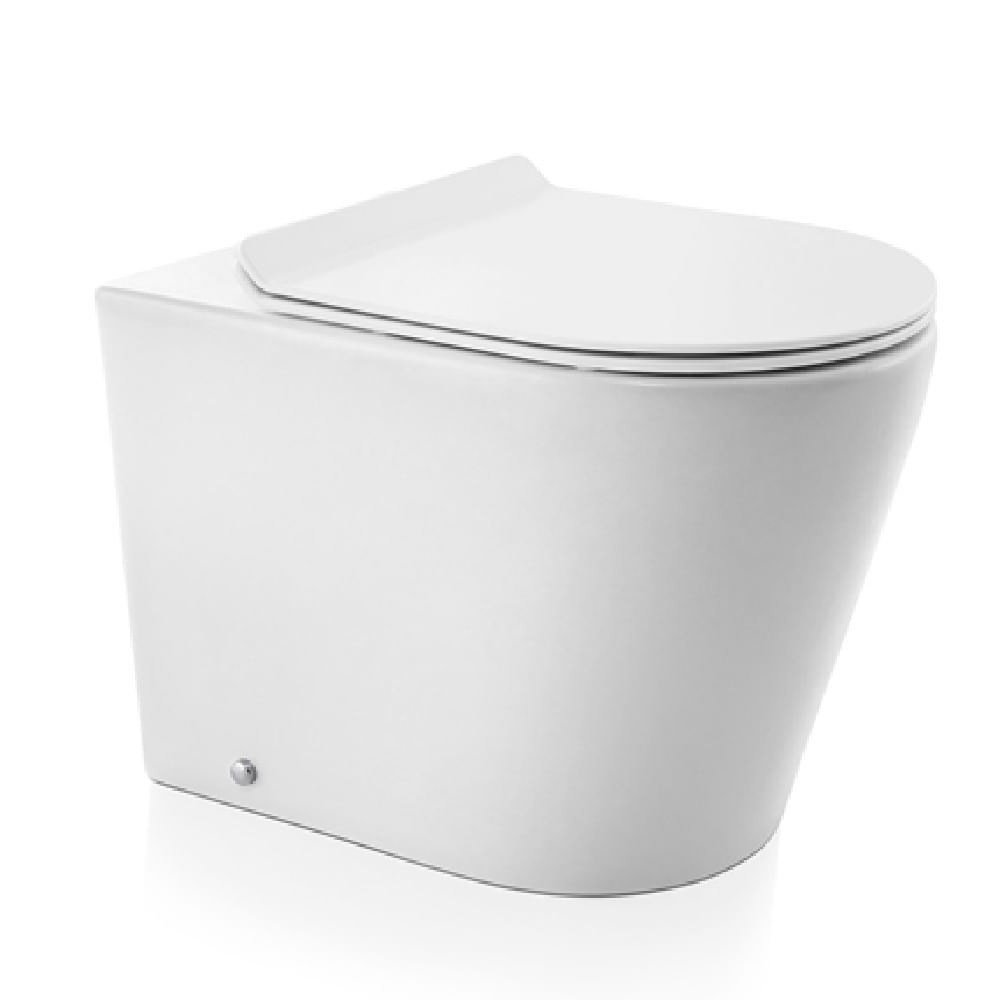 Vaso Sanitário Convencional Liss Branco c/ Assento e Kit Instalação ...