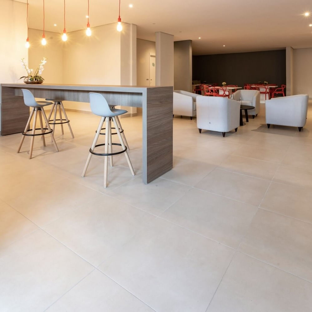 Porcelanato Acetinado Munari Marfim 90x90 Retificado Caixa 1,63m ...