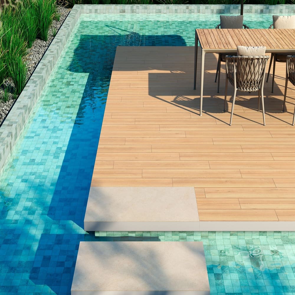 Pastilha Brilhante Java Lago Mesh Br 7,5x7,5 Caixa 1,59m? Eliane ...